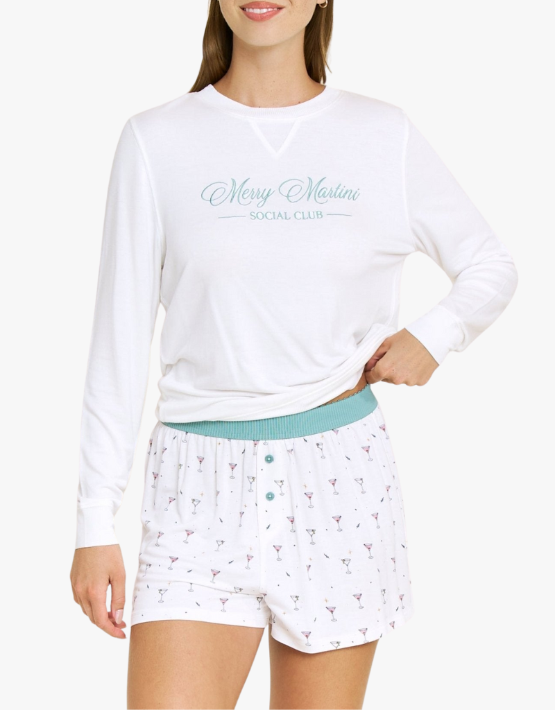 Honeydew Sugar Sweetheart Long Sleeve Shortie Set, Beso Lips – Ambiance ...