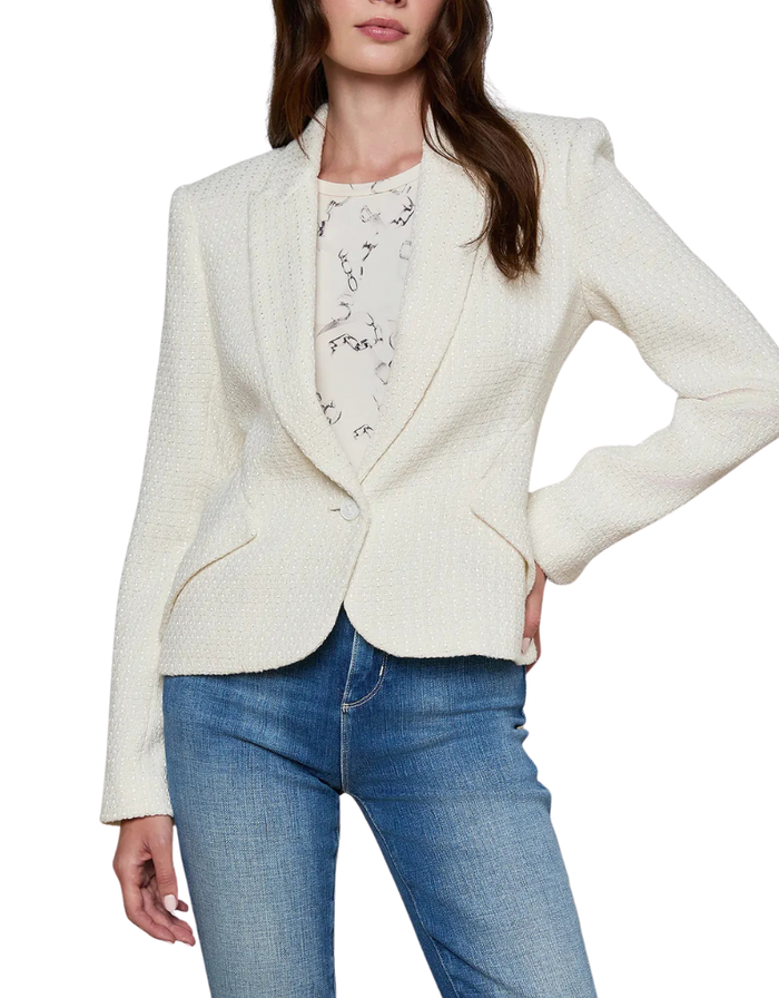 Ivory Jennah Blazer by L'agence - Ambiance Luxury Boutique