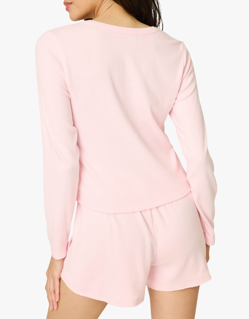 Ballet Pink L/S Pointelle Essentials by PJ Salvage - Ambiance Luxury ...