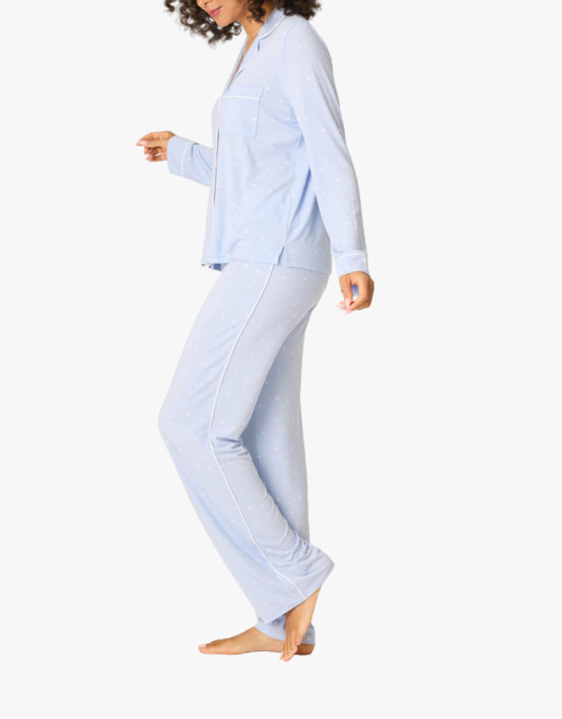 Blue PJ Set Modal Basics by PJ Salvage - Ambiance Luxury Boutique